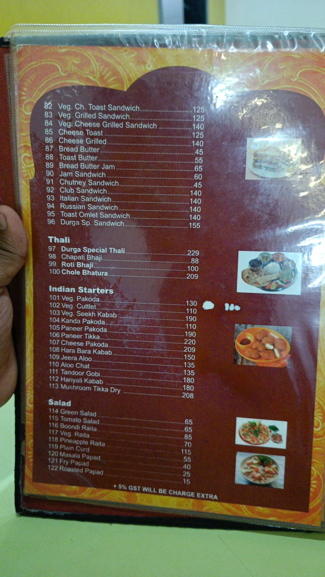 Menu at Durga Vihar Pure Veg, Thane