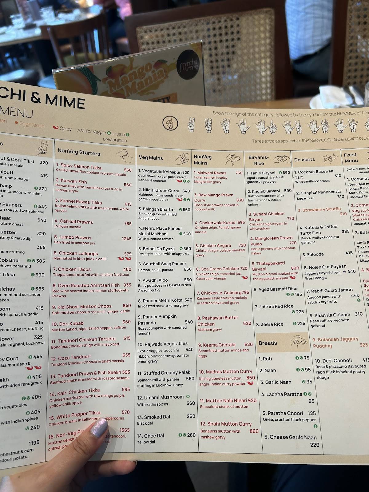 Menu at Mirchi & Mime Thane, Thane