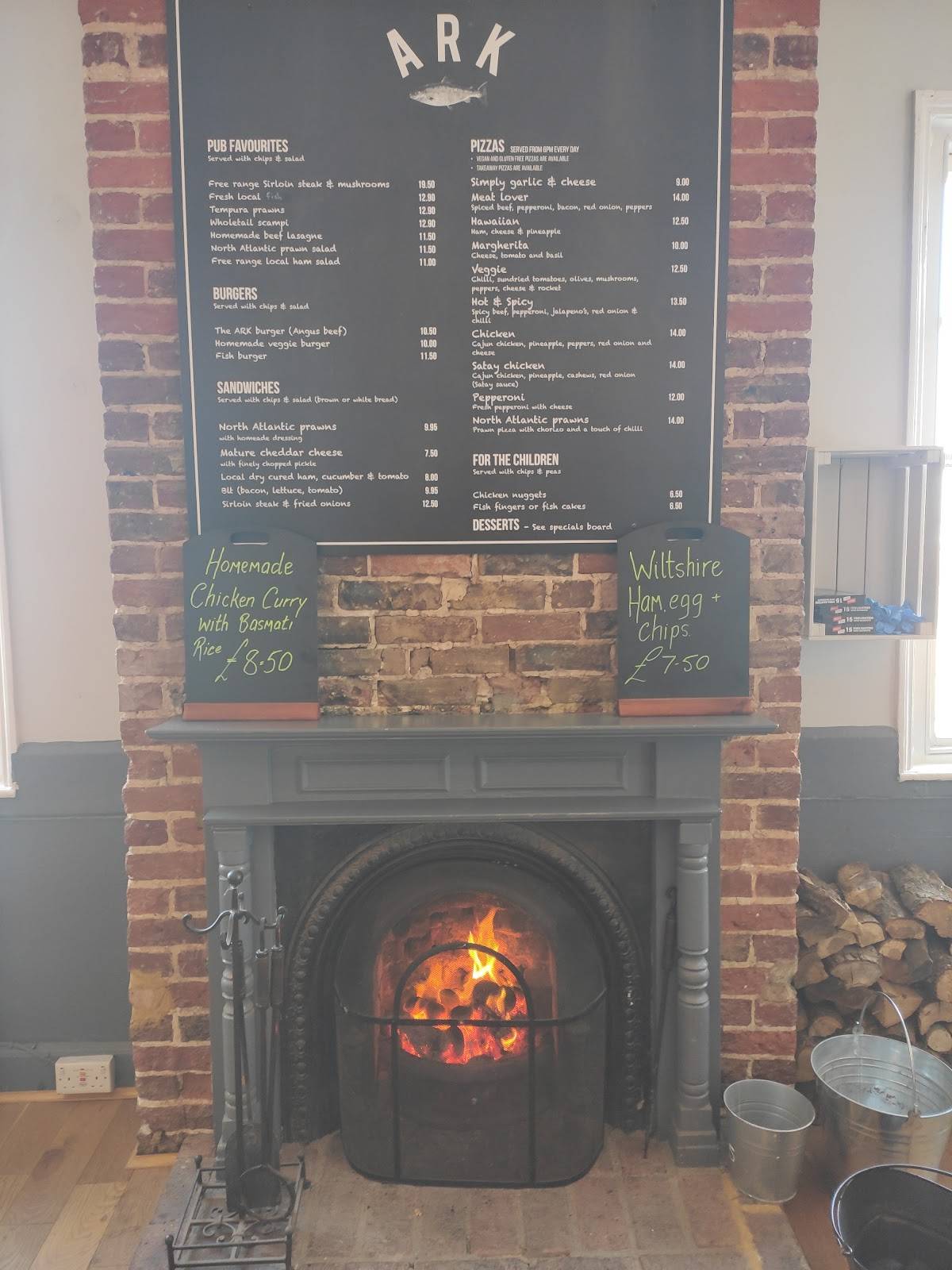 Menu at The Ark pub & bar, Newhaven