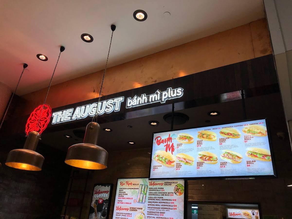 Menu at The August Banh Mi Plus restaurant, Burwood