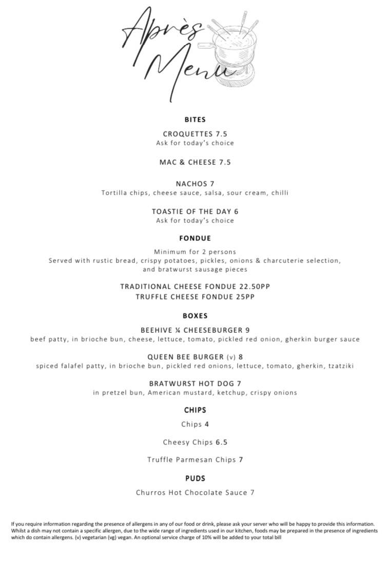 Menu at The Beehive, Egham pub & bar, Egham