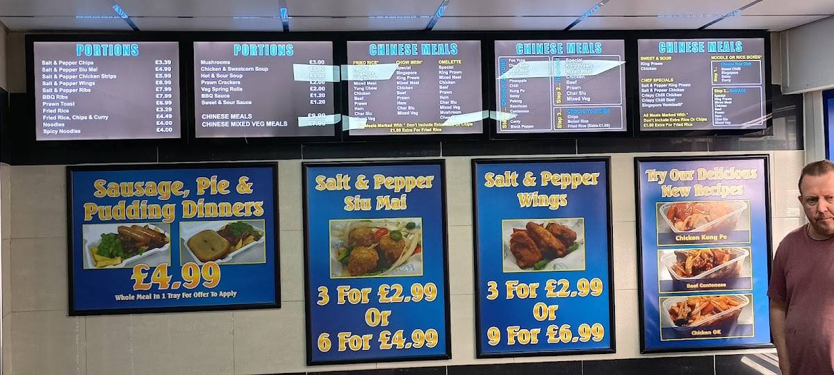 Menu at The Big Chippy fast food, Prescot