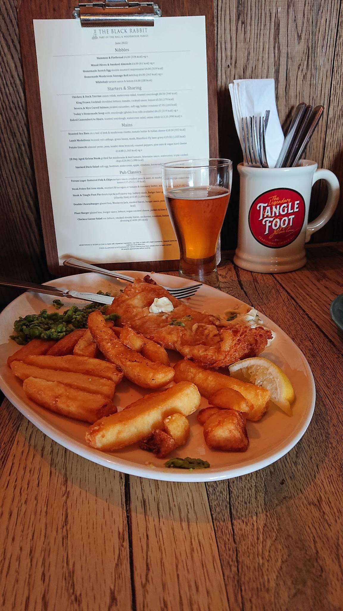 Menu at The Black Rabbit pub & bar, Arundel