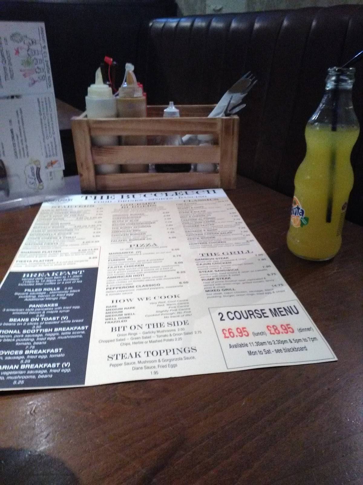 Menu at The Buccleuch pub & bar, Dalkeith, The Buccleuch