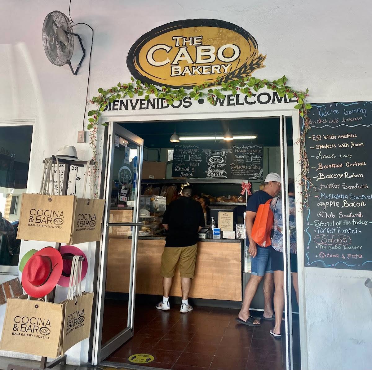 Menu at The Cabo Bakery, Cabo San Lucas