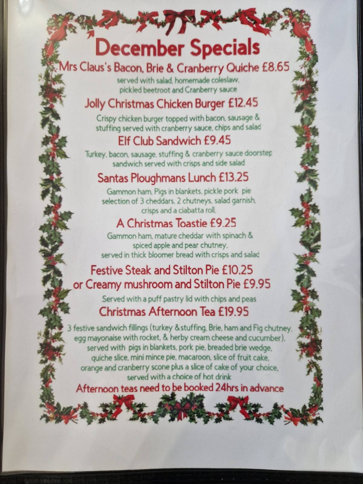 Menu at The Cake Shack @ Whitmore Lakes cafe, Newcastle-under-Lyme
