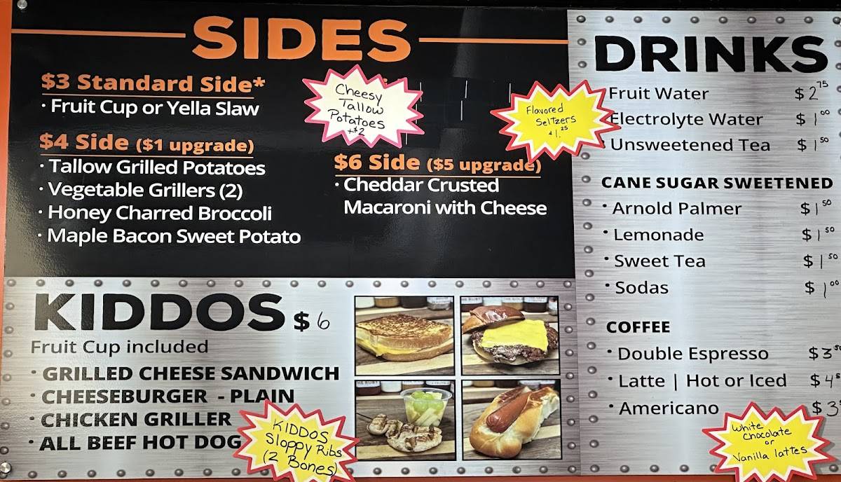 Menu at The Candied Rib Company BBQ, Mount Juliet