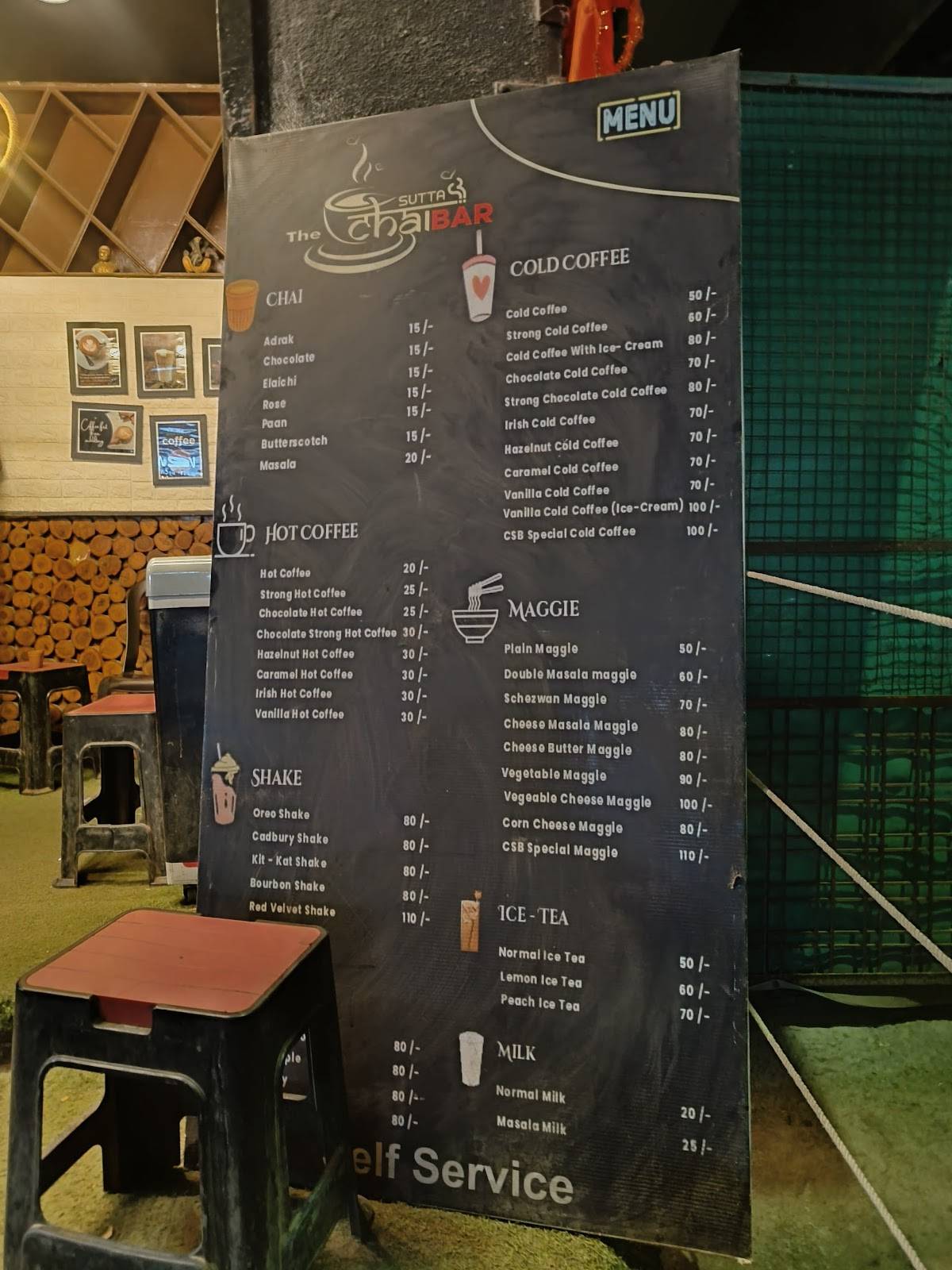 Menu at The Chai Suttass Bar, Akola