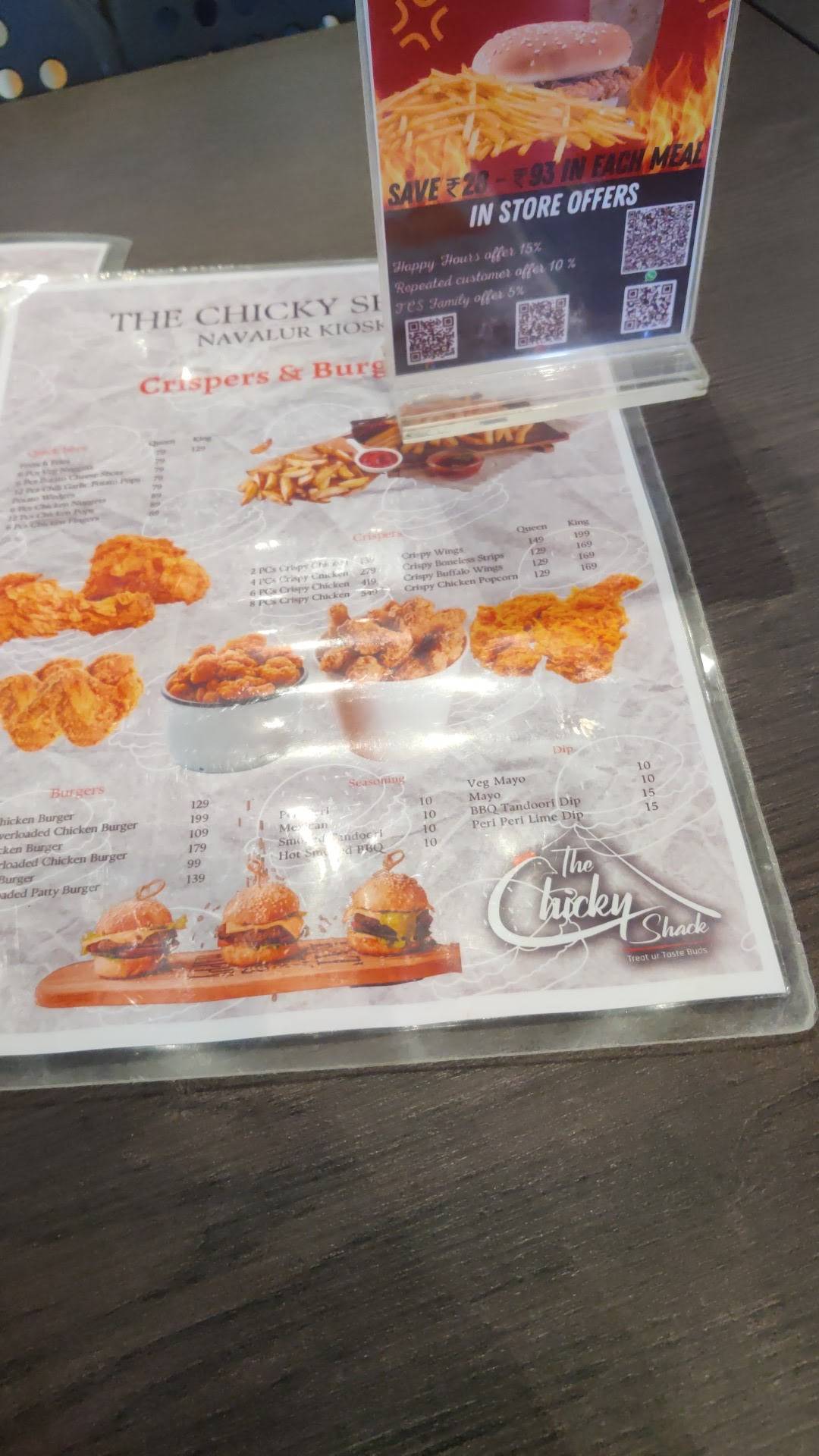 Menu at The Chicky Shack - Navalur Kiosk, Navallur