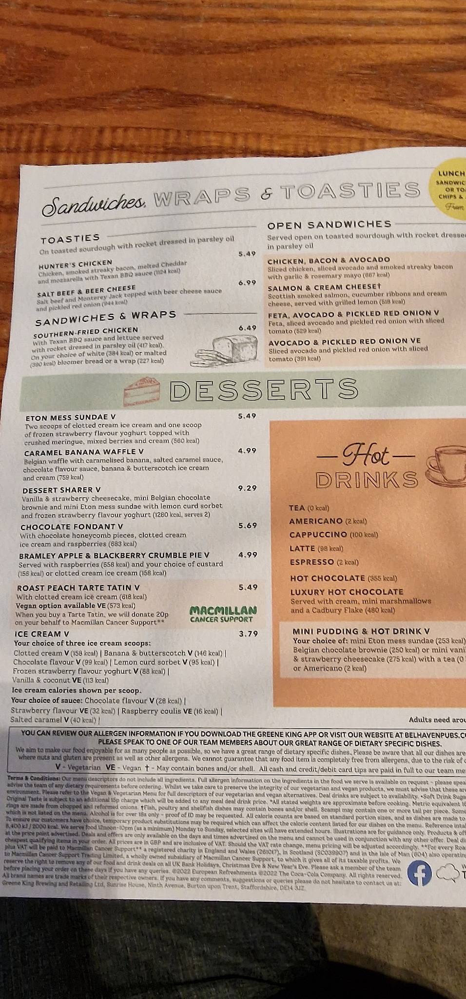 Menu at The Compass pub & bar, Dunfermline