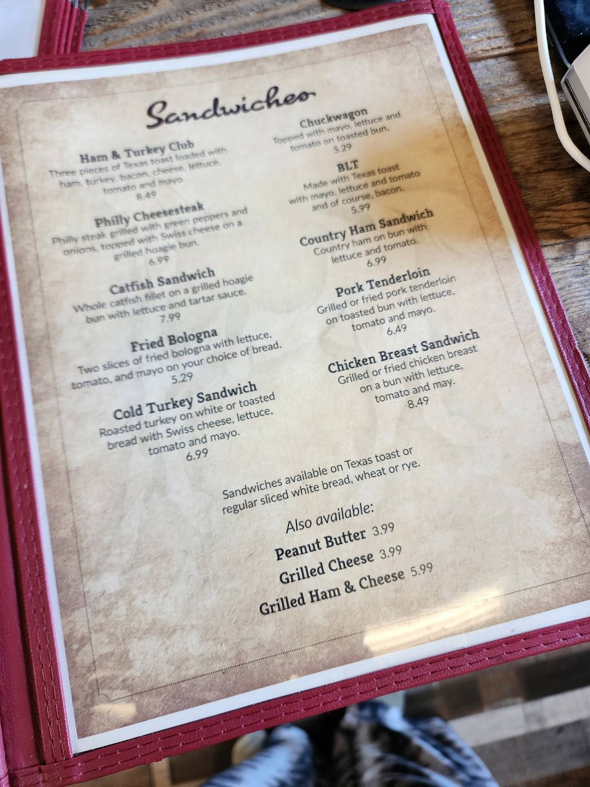 Menu at The Cottage Cafe, Nicholasville
