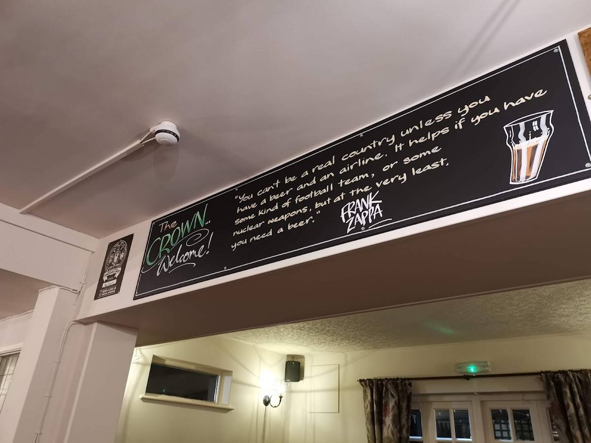 Menu at The Crown pub & bar, Flitwick