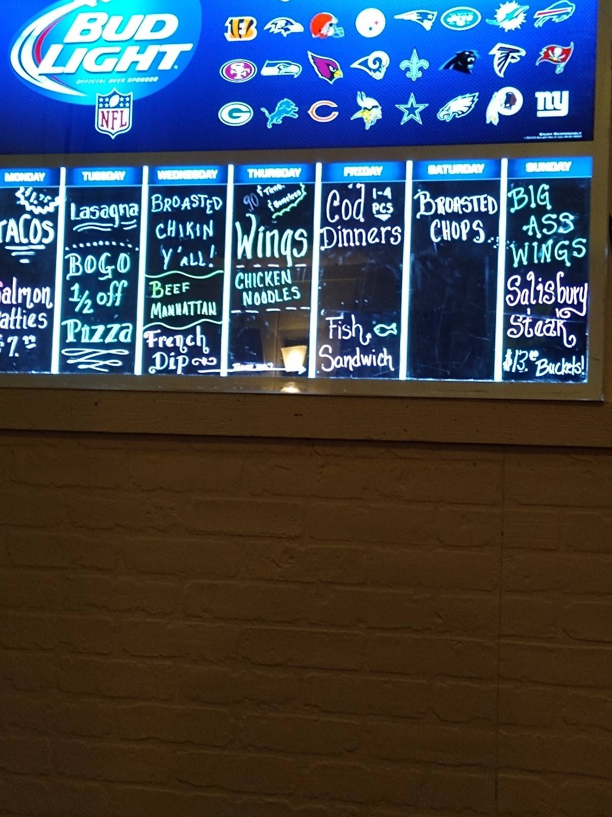 Menu at The Curve restaurant, Alexandria