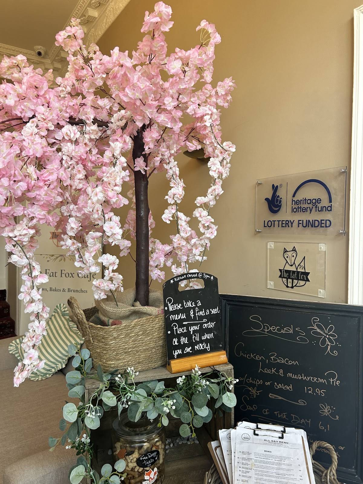 Menu at The Fat Fox Cafe, Claudy