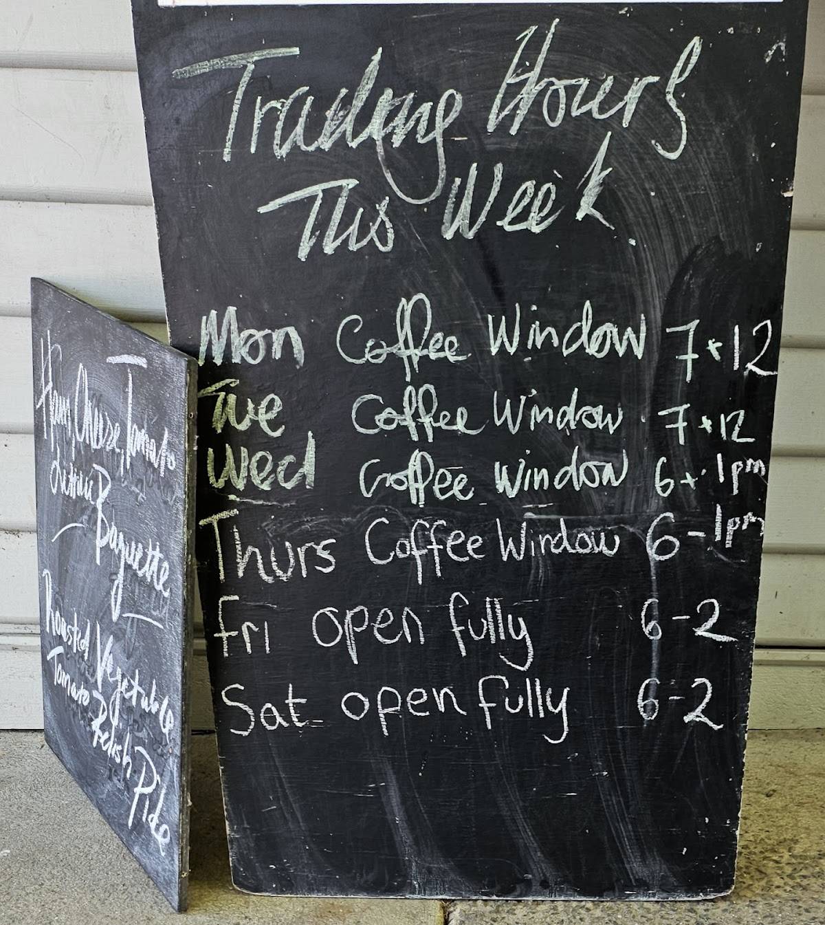 Menu at The Flying Apron Patisserie cafe, Wesburn