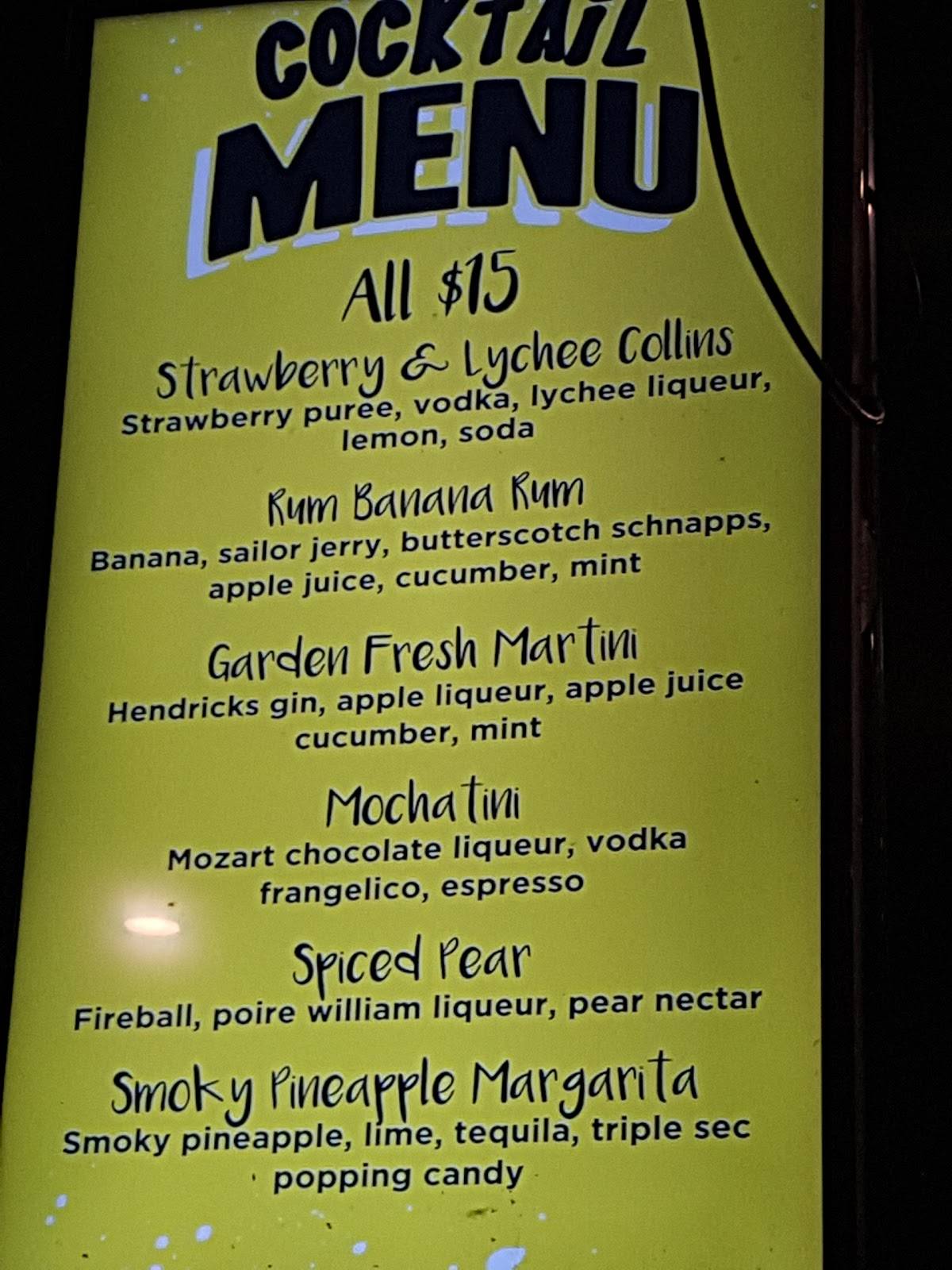 Menu at The Grand Bar, Glenelg, Stamford Grand Adelaide