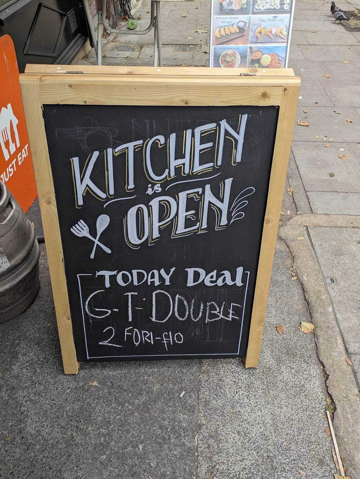 Menu at The Gunners Pub, London