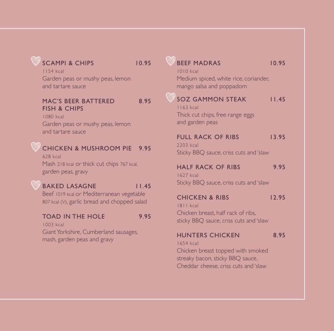 Menu at The Hare pub & bar, Harlow, 100 Hare St Springs