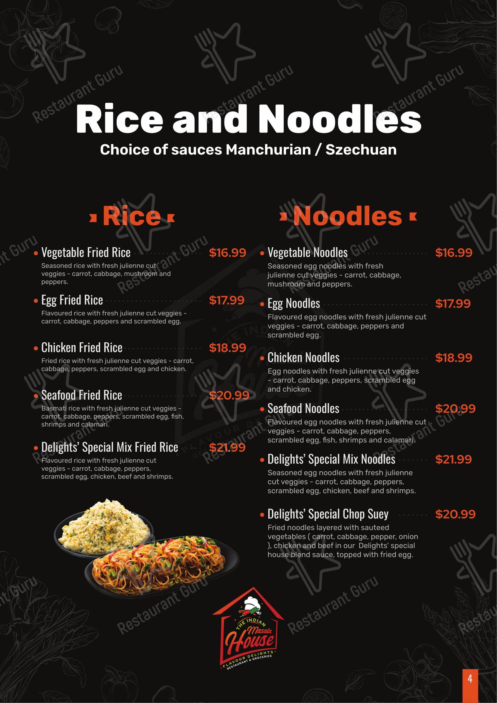 Menu at The Indian Masala House - Flavour Delights restaurant, Bridgetown