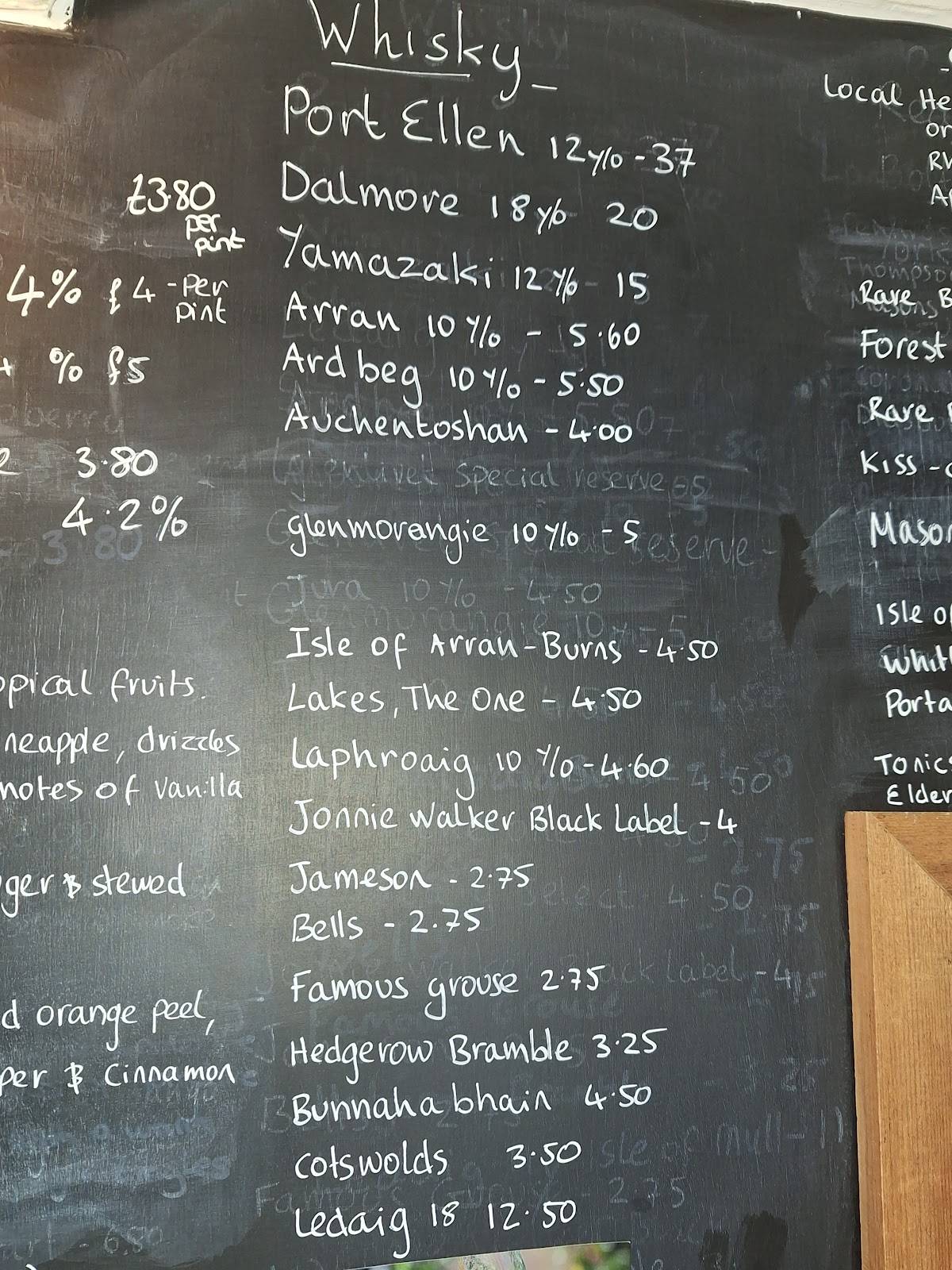 Menu at The Jolly Farmer Inn pub & bar, Leavening