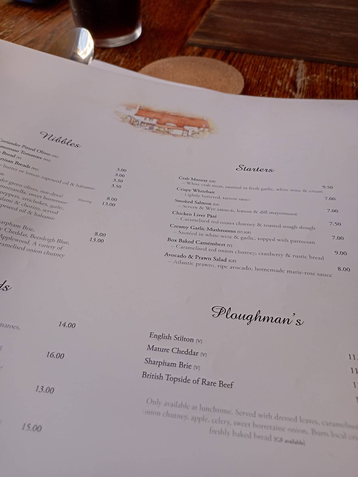 Menu at The Linny at Coffinswell pub & bar, Newton Abbot