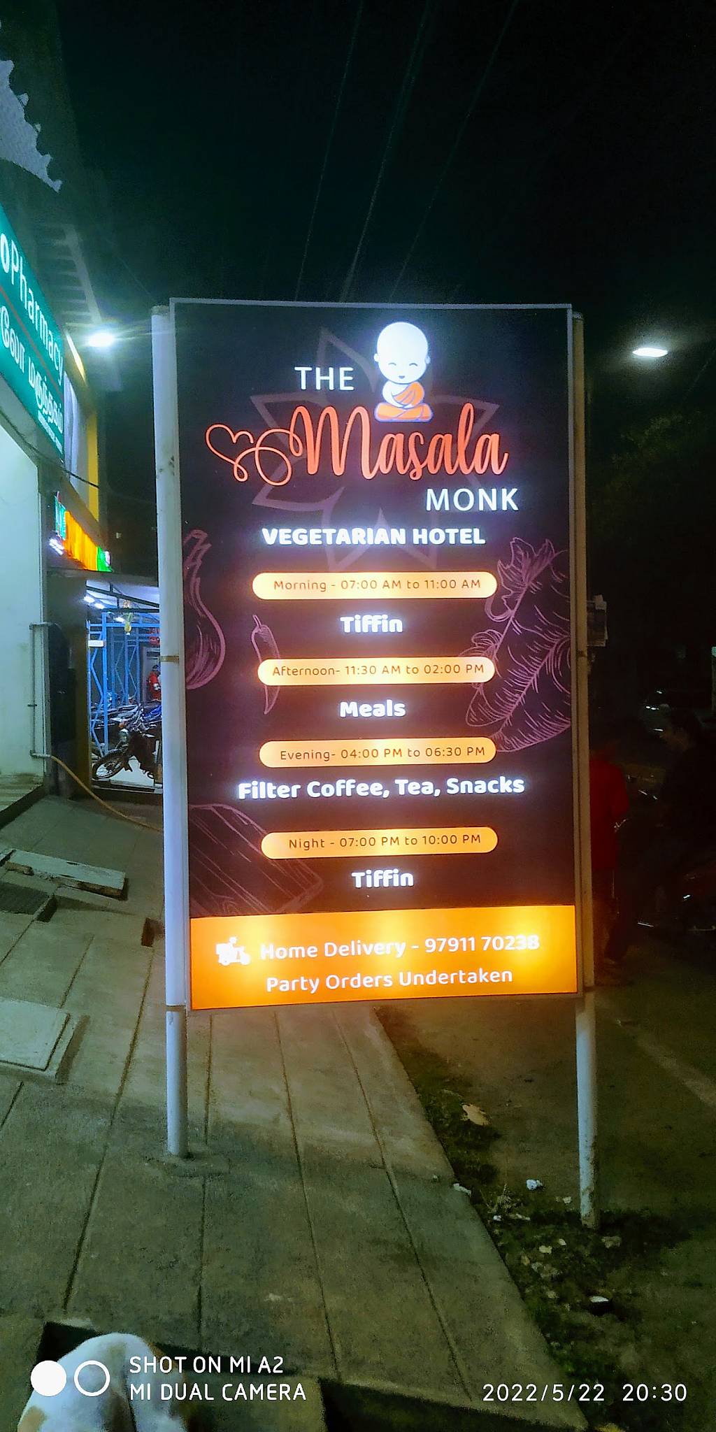 Menu at The Masala Monk, Chennai