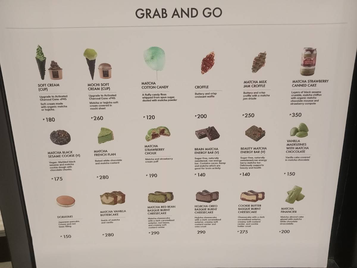 Menu at The Matcha Tokyo - Ayala Malls Vertis North cafe, Quezon City