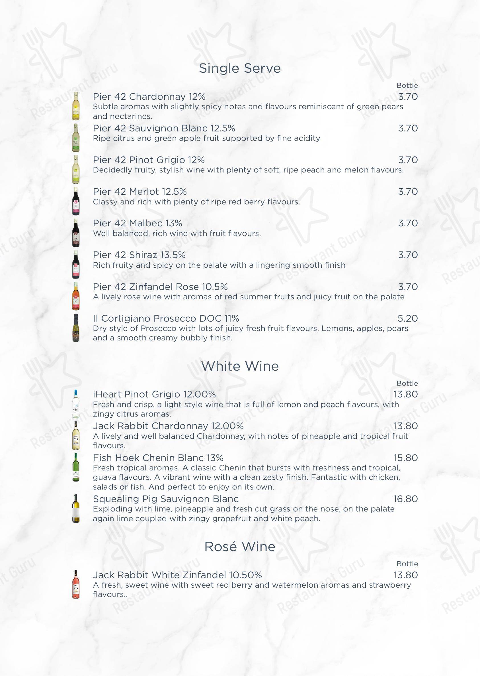 Menu at The Moline Cross club, Stockton-on-Tees