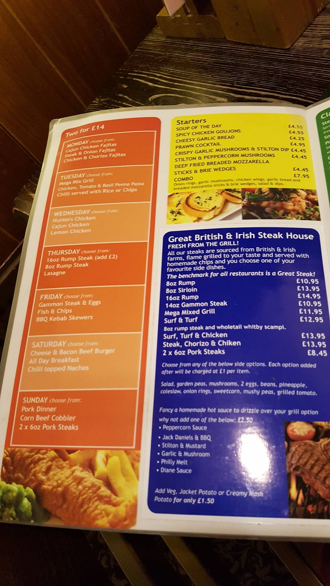 Menu at The Oddfellows Arms pub & bar, Bradford, 696 Harrogate Rd