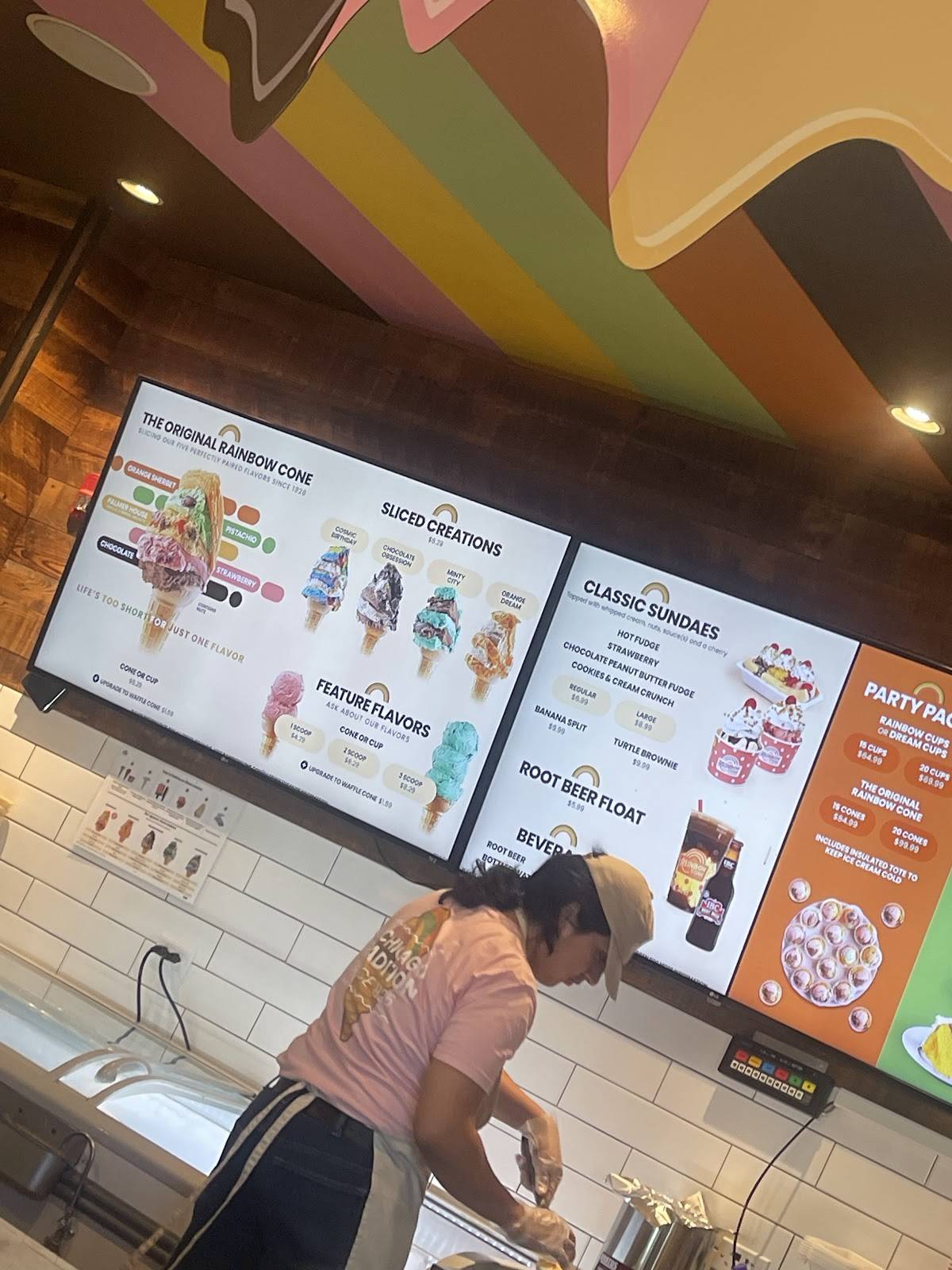 Menu at The Original Rainbow Cone - Mount Prospect, Mount Prospect