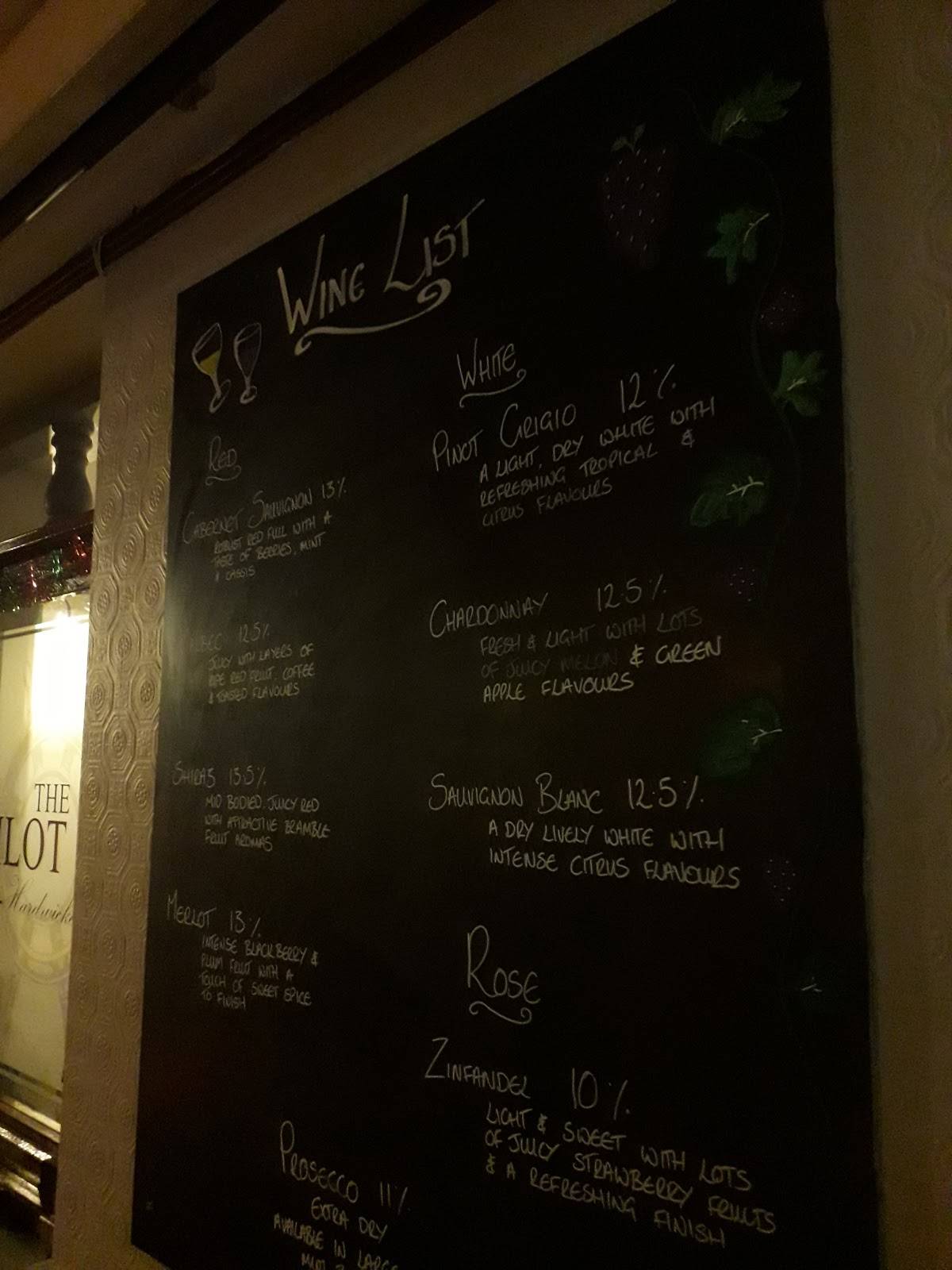 Menu at The Pilot Inn pub & bar, Gloucester