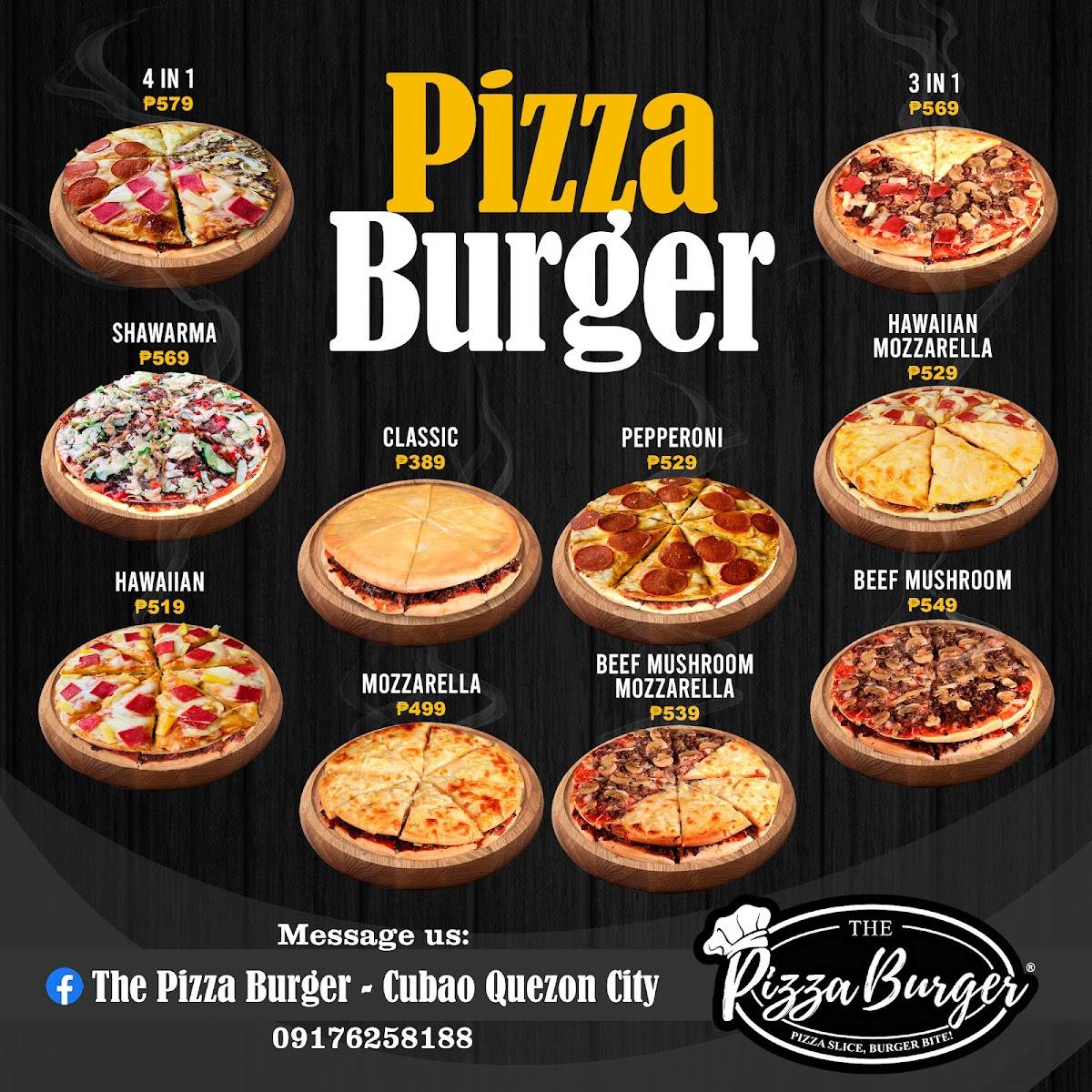 Menu at The Pizza Burger - Cubao, Quezon City restaurant, Quezon City