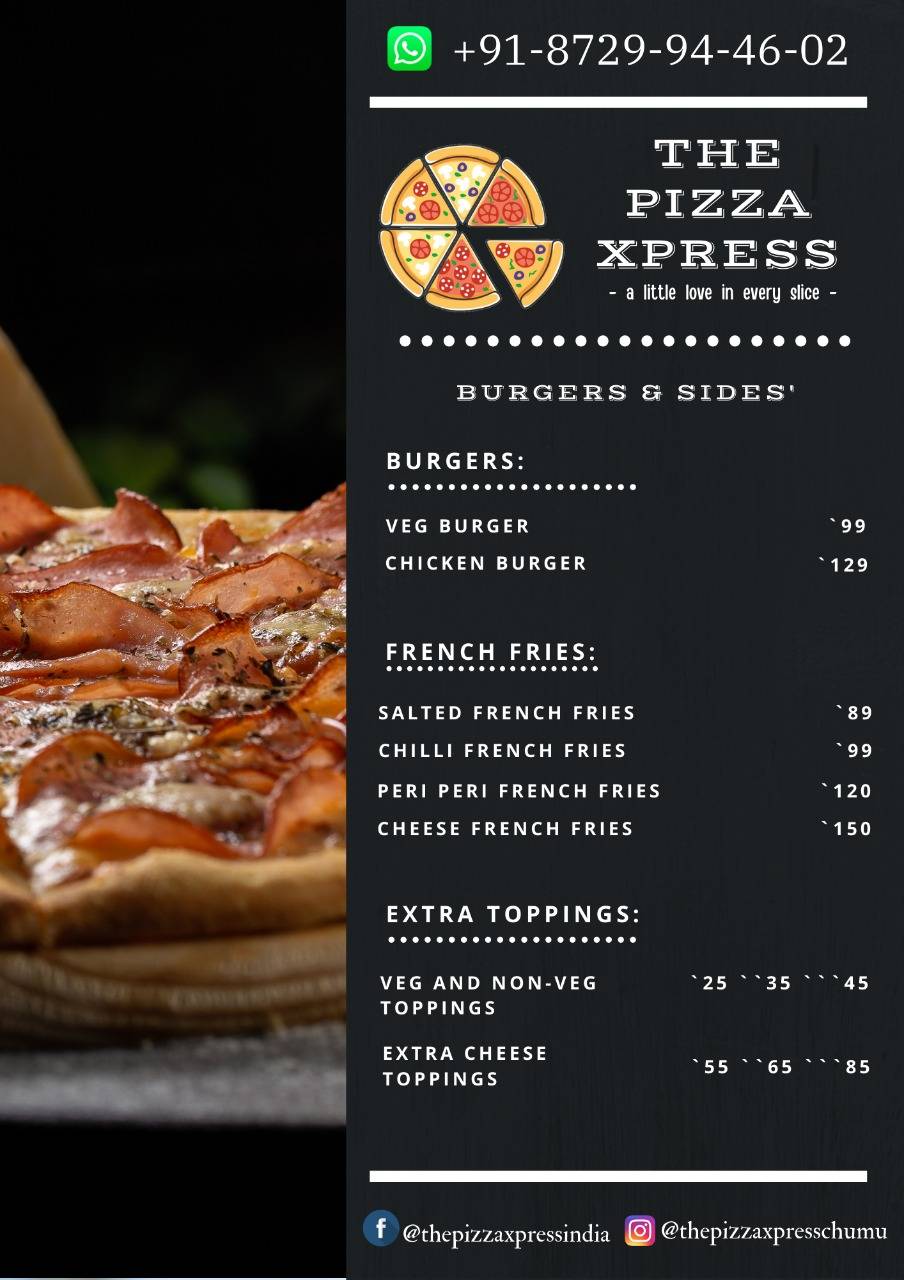 Menu at The Pizza Xpress, Dimapur
