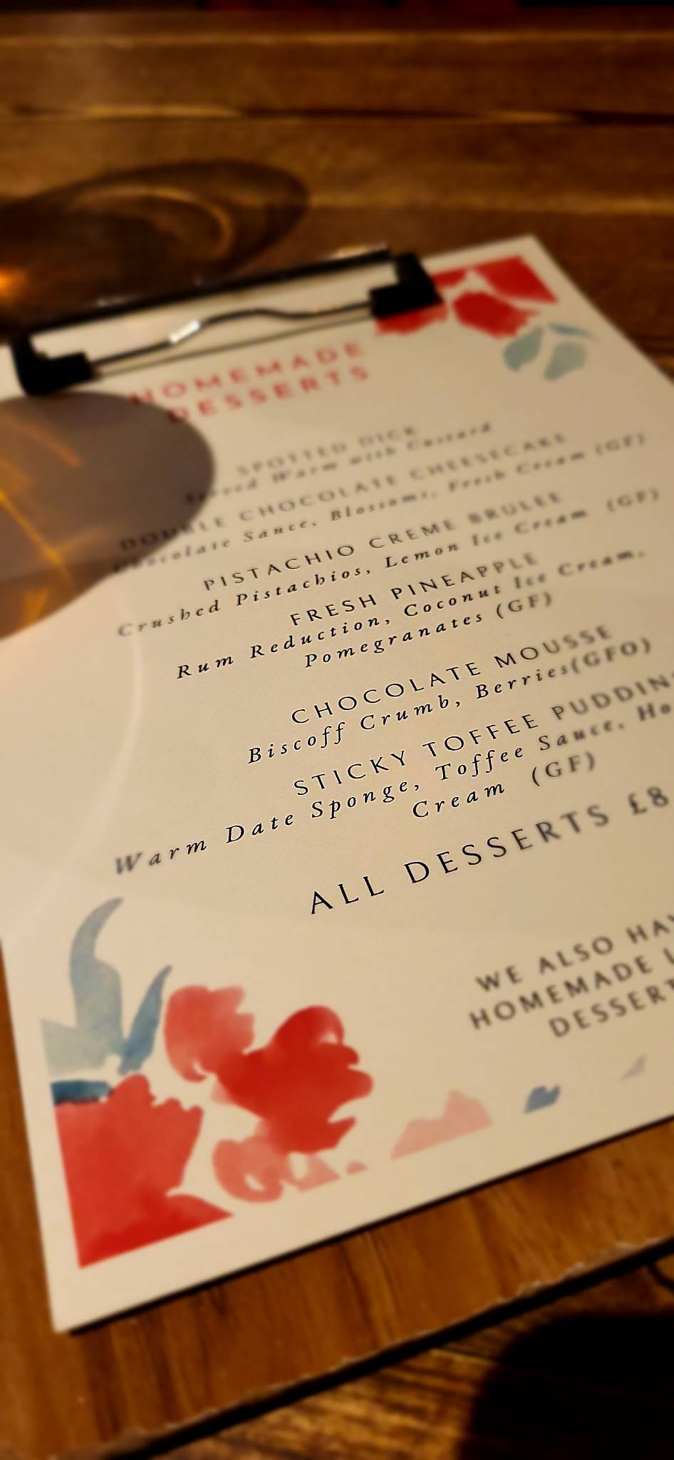 Menu at The Porterhouse Pub, Willingham