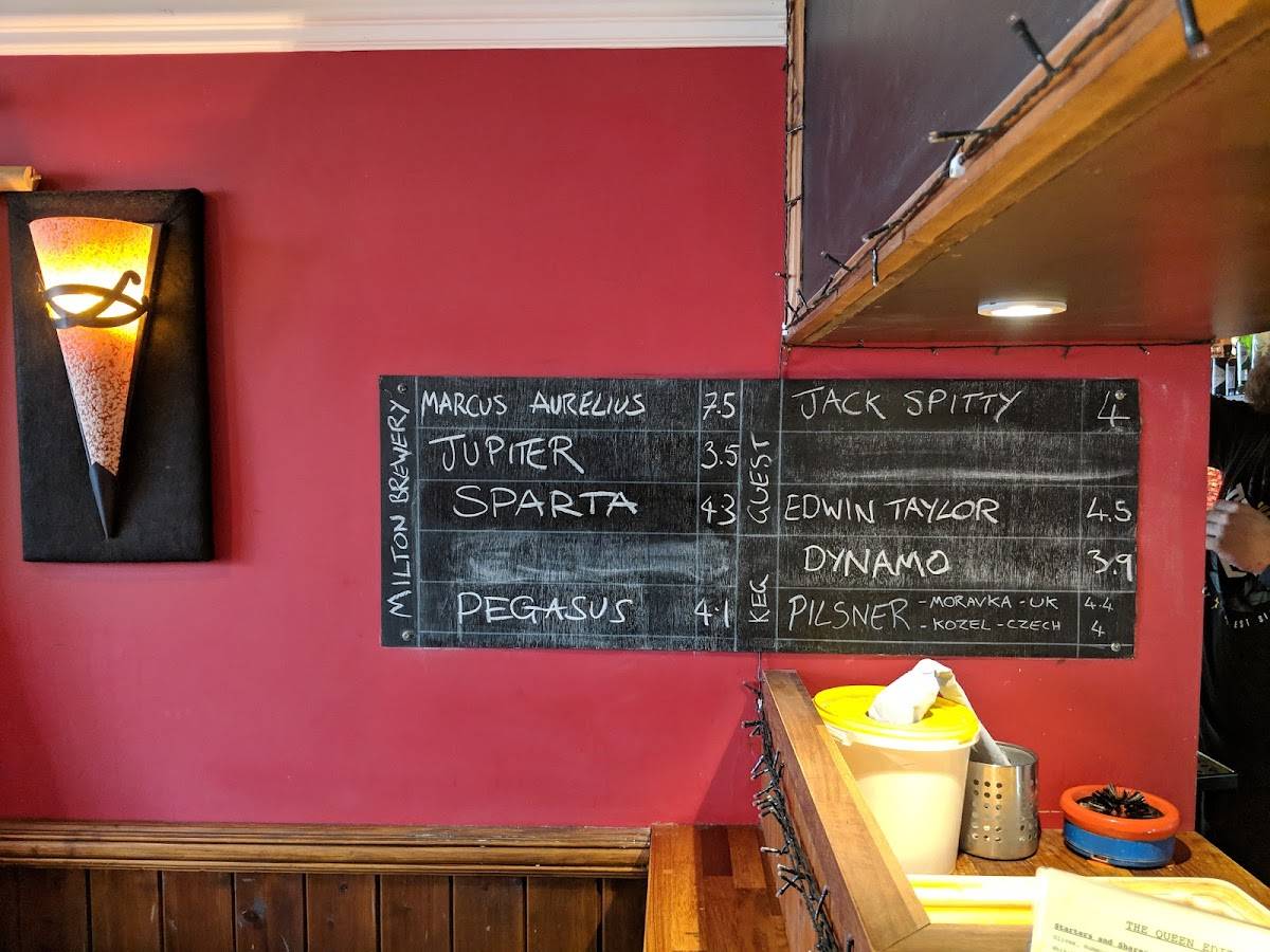 Menu at The Queen Edith Public House, Cambridge