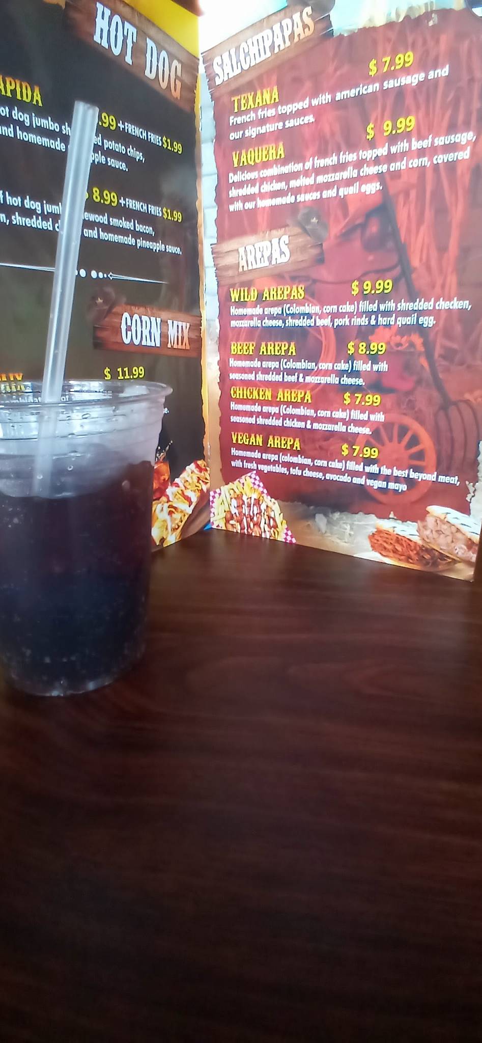 Menu at The Sheriff Burger restaurant, Simpsonville