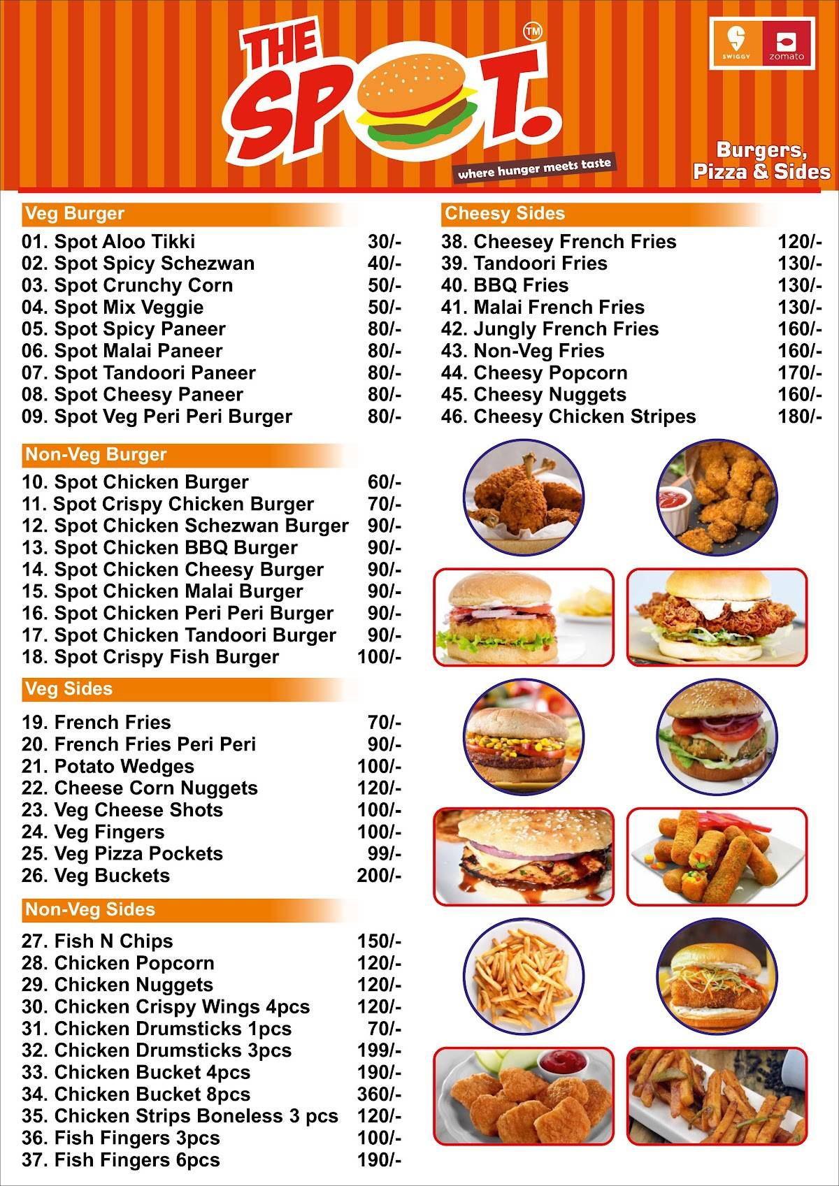 Menu at The Spot Burgers, Navi Mumbai