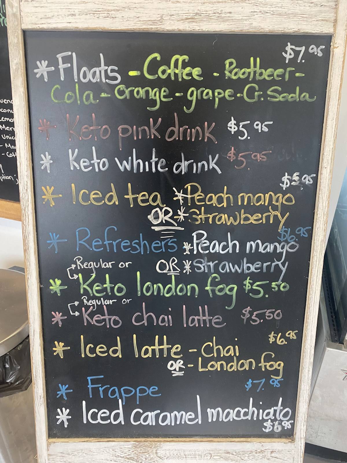 Menu at The Sugar-Free Cafe &Grill, Prince Rupert