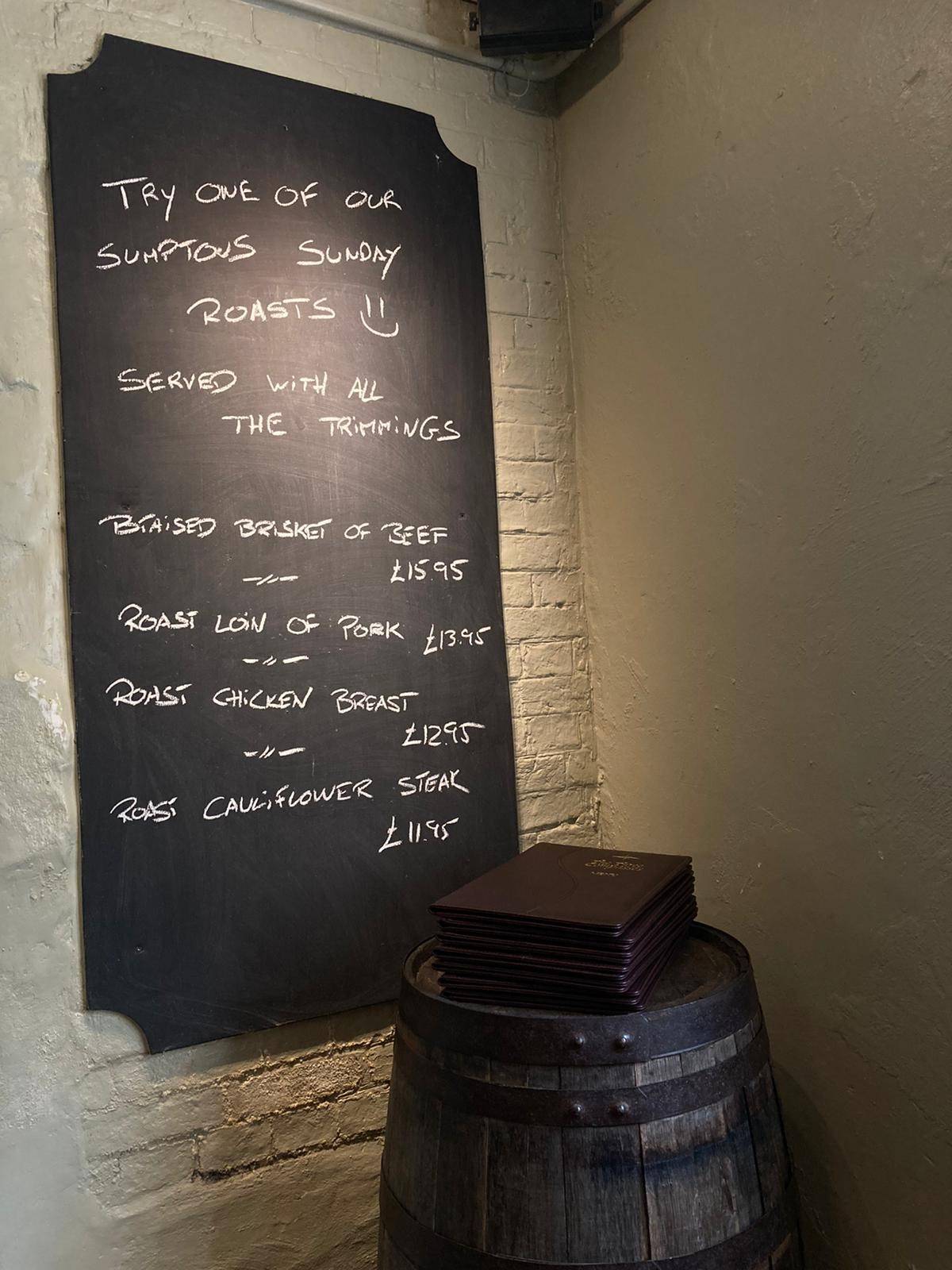 Menu at The Three Compasses pub & bar, Alfold, Dunsfold Rd