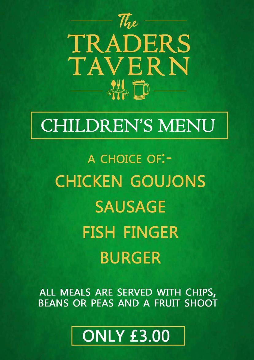 Menu at The Traders Tavern pub & bar, Cardiff, 6-8 David St