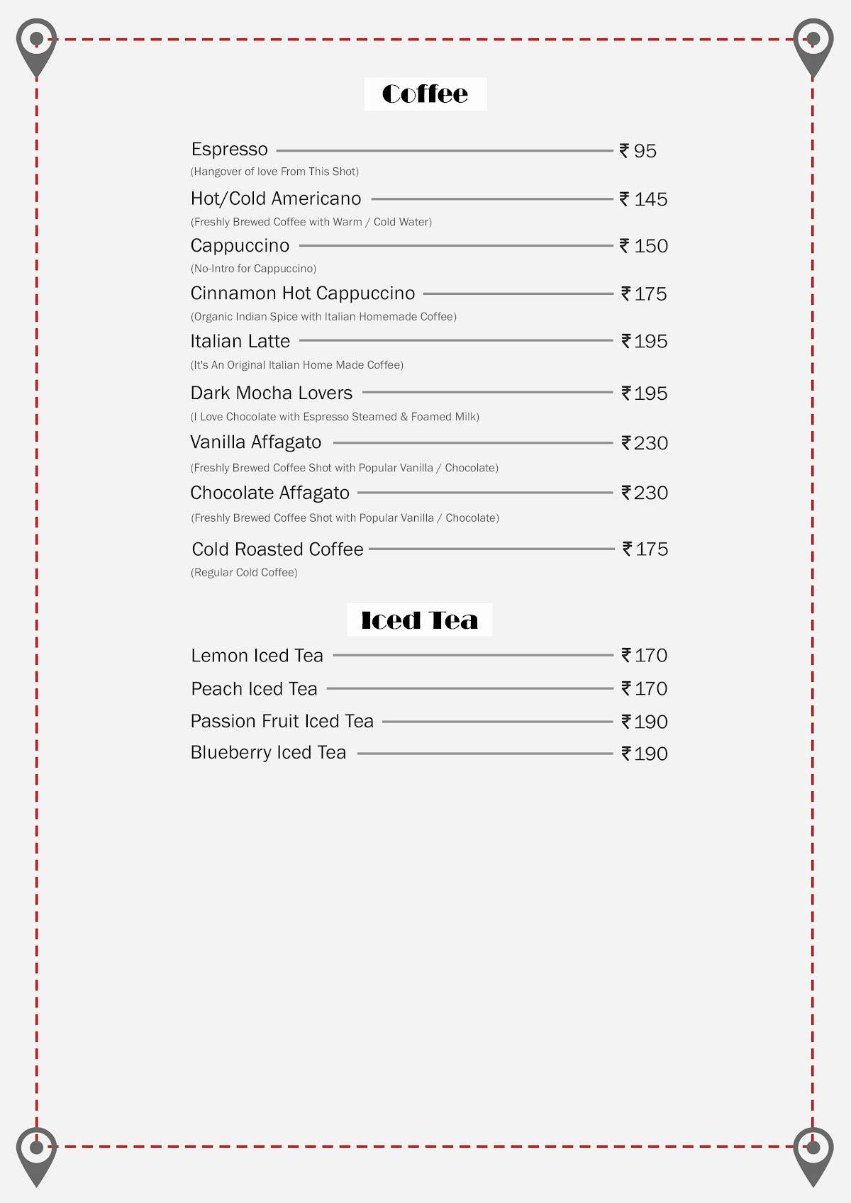 Menu at The Traveller Cafe (Pure Veg) VIP Plaza, Surat, Surat