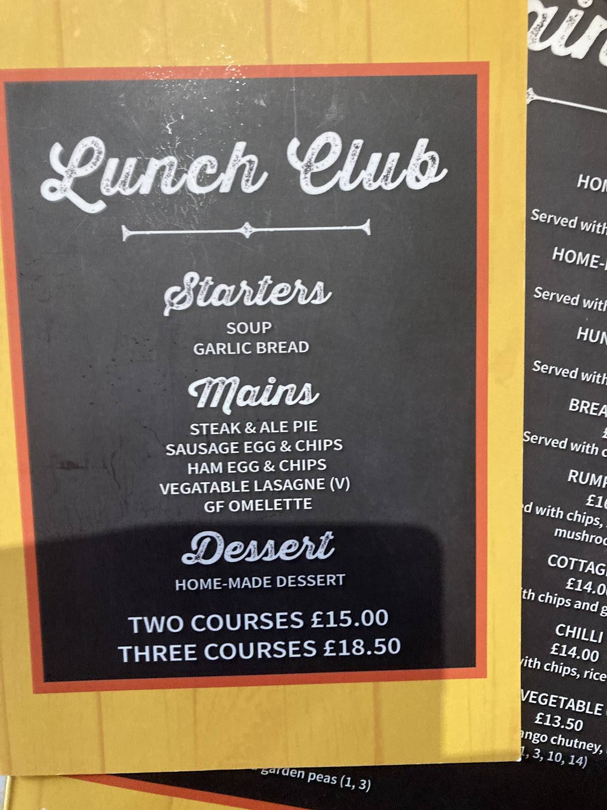 Menu at The Travellers Rest pub & bar, Stoke-on-Trent, 175 Congleton Rd N