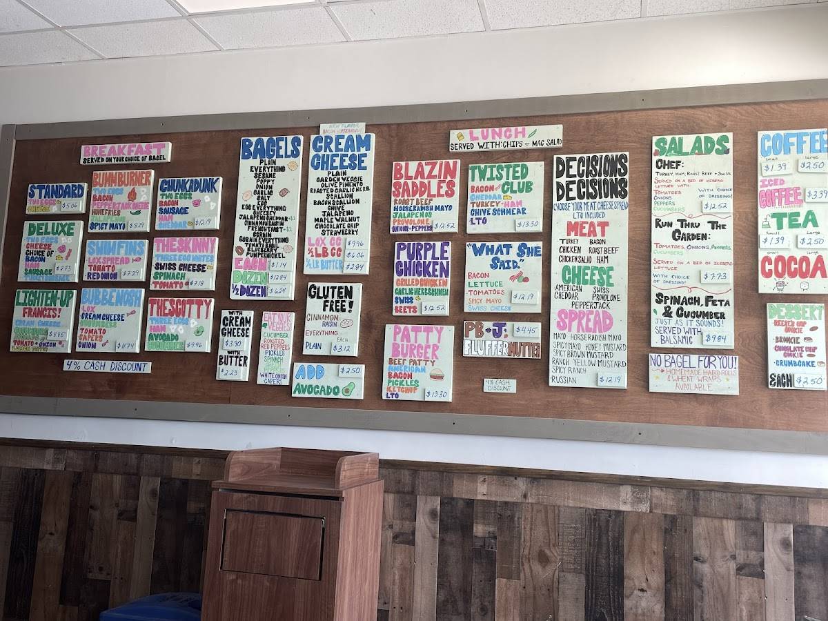 Menu at The Twisted Bagel Company fast food, Malta