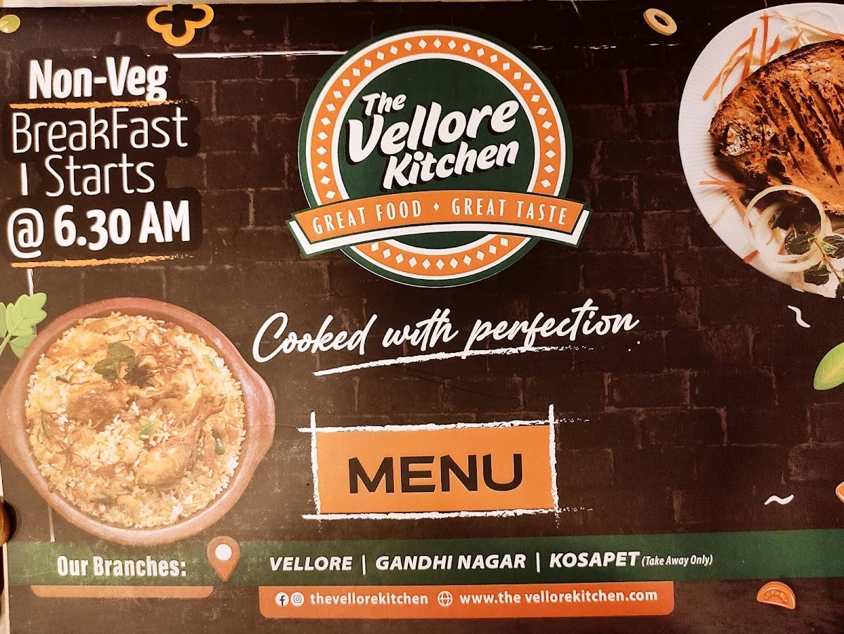 Menu at The Vellore Kitchen Gandhi Nagar, Vellore
