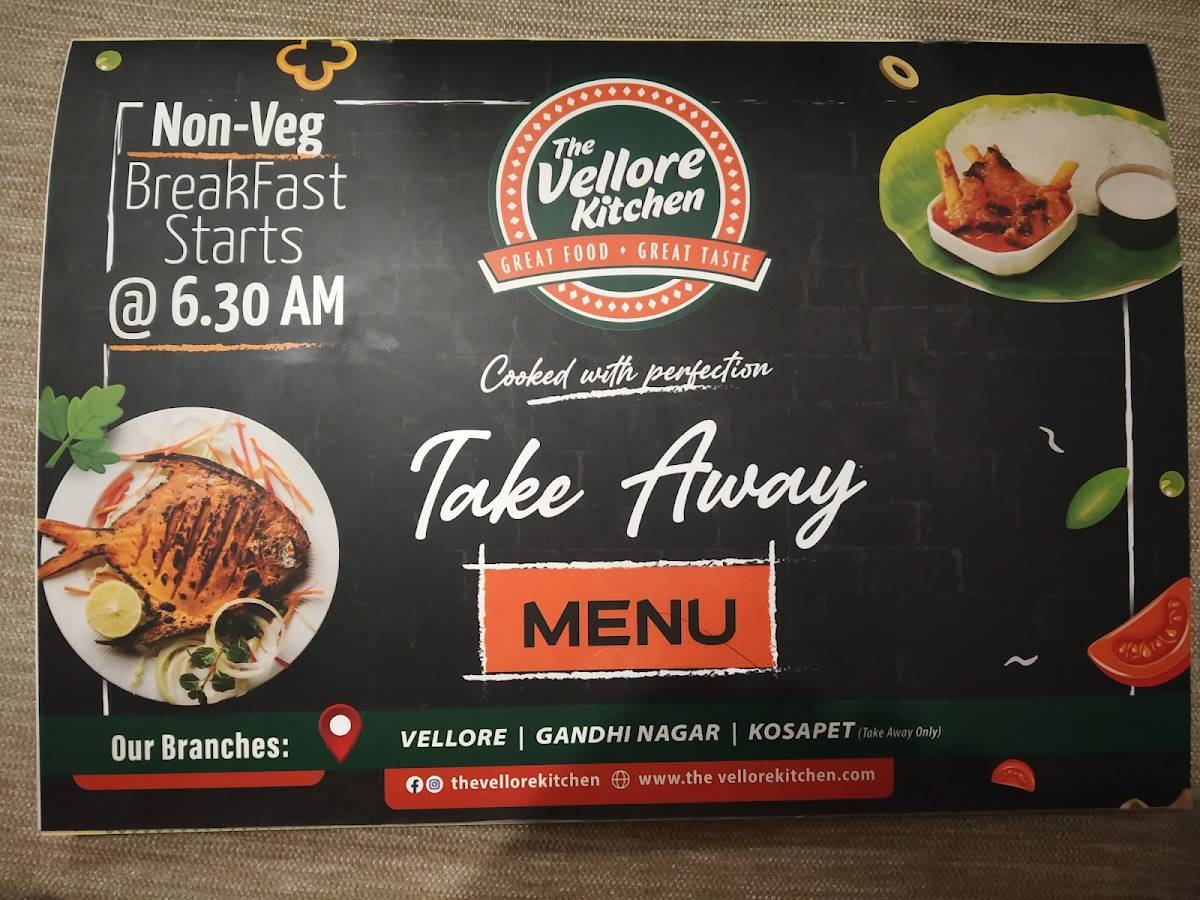 Menu at The Vellore Kitchen Gandhi Nagar, Vellore