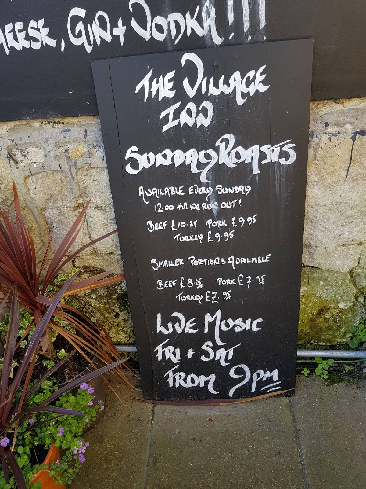 Menu at The Village Inn pub & bar, Shanklin