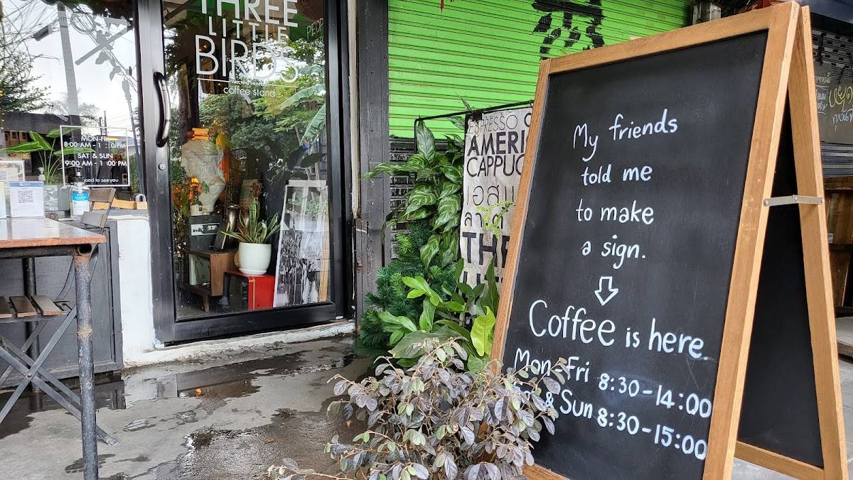 Menu at Three Little Birds Coffee Stand on Lonely Avenue cafe, Bangkok