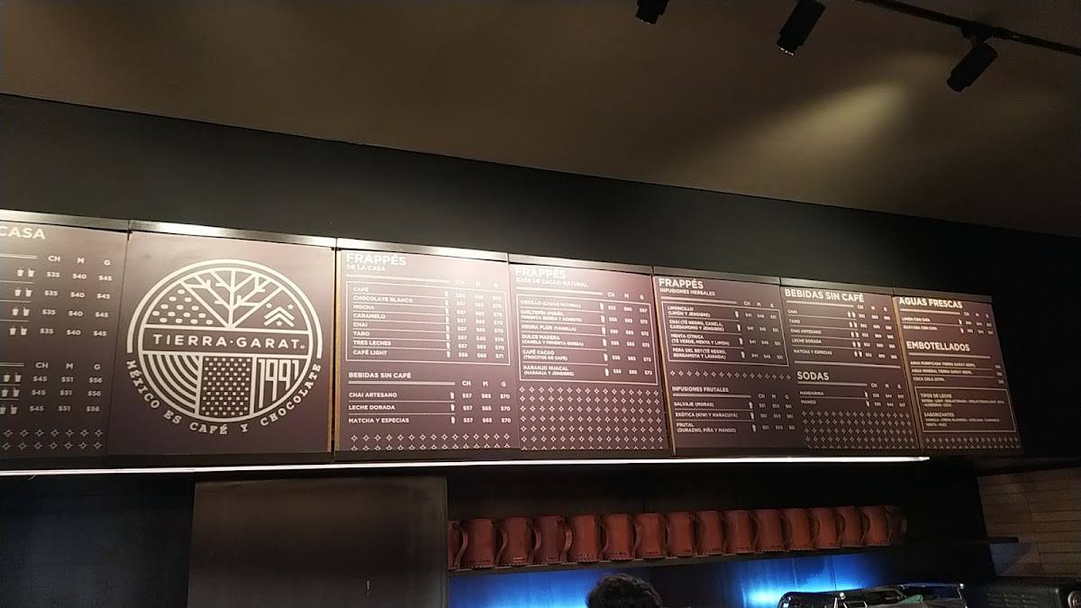 Carta del café Tierra Garat Miguel Hidalgo, Ciudad del México, Av ...