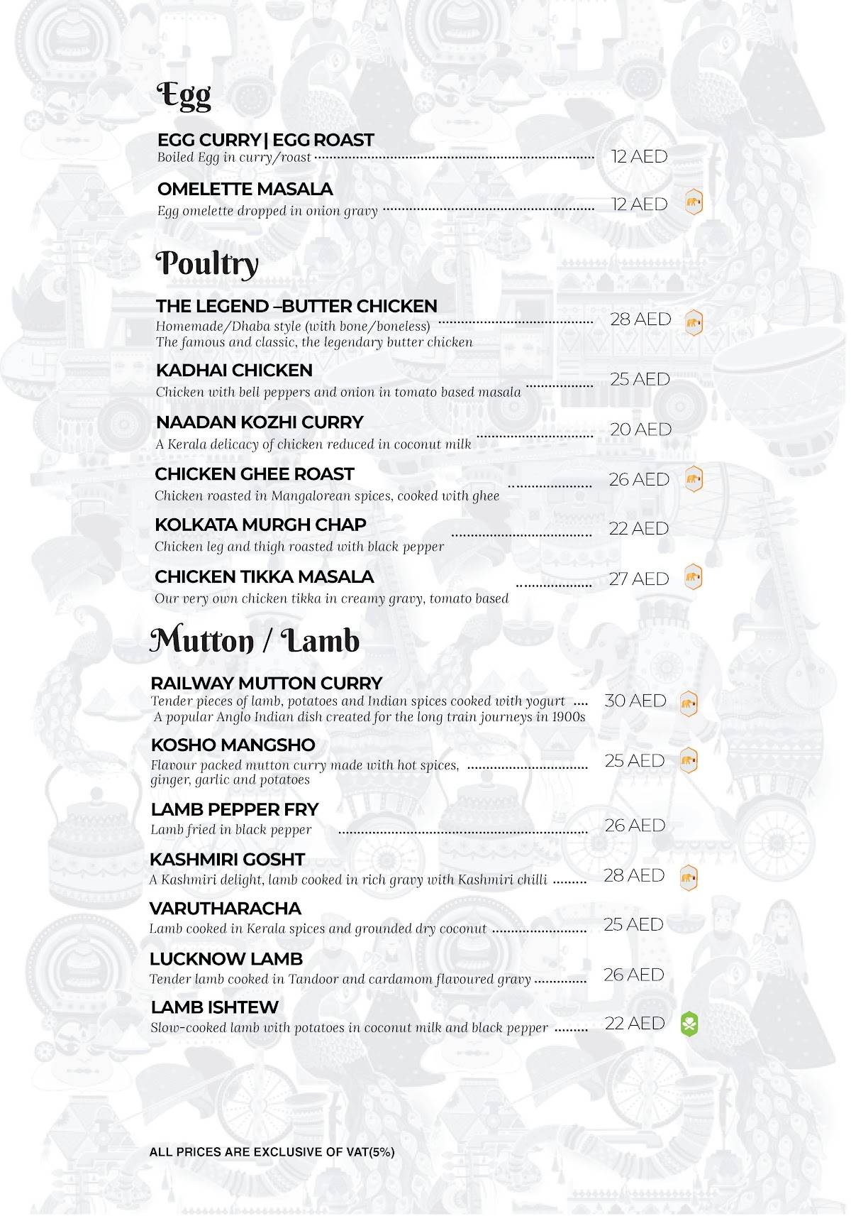 Menu at Tiffin and More Restaurant LLC, Abu Dhabi