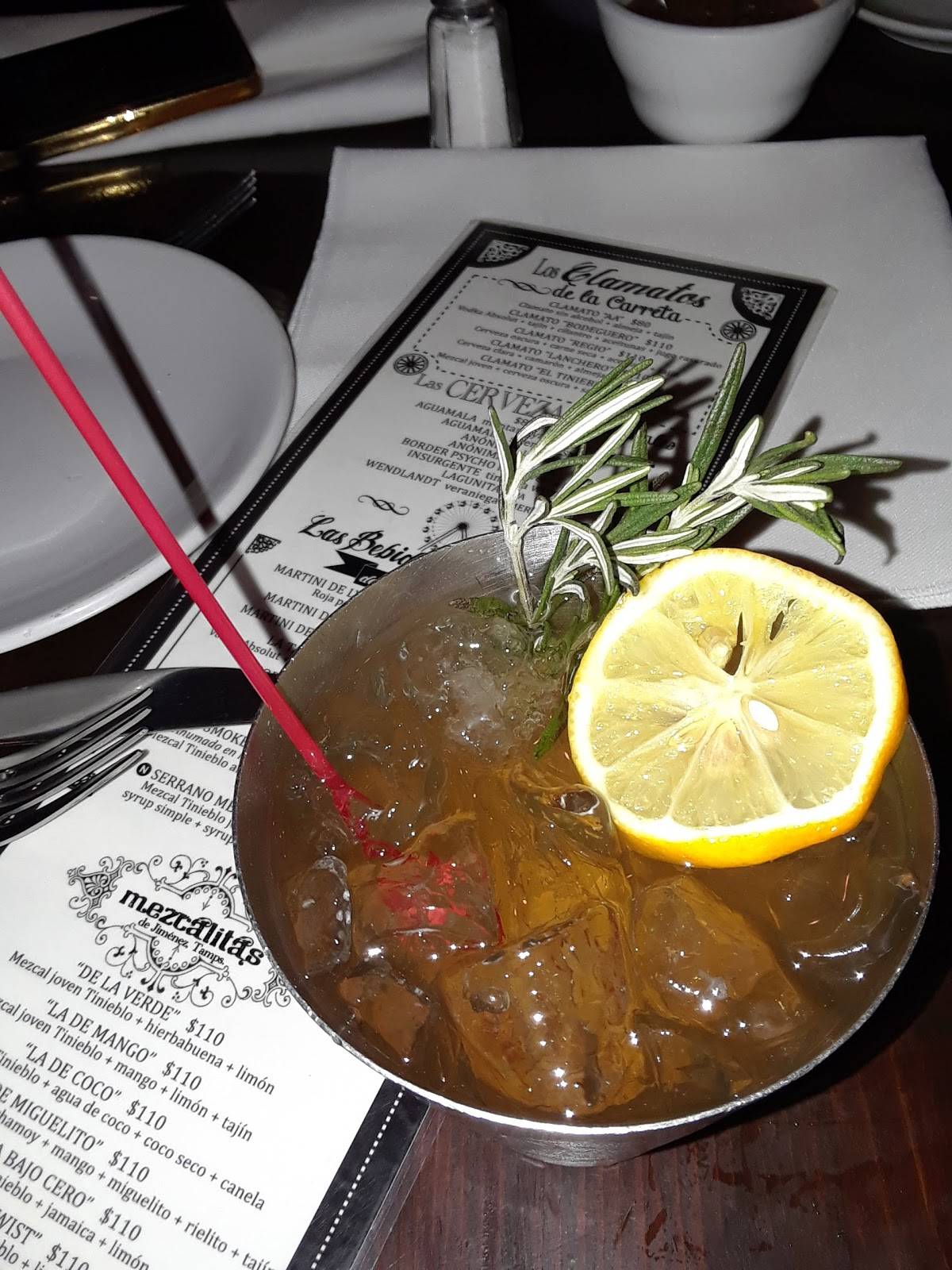 Menu at BODEGA 8 steakhouse, Tijuana, Blvd. Agua Caliente 10387